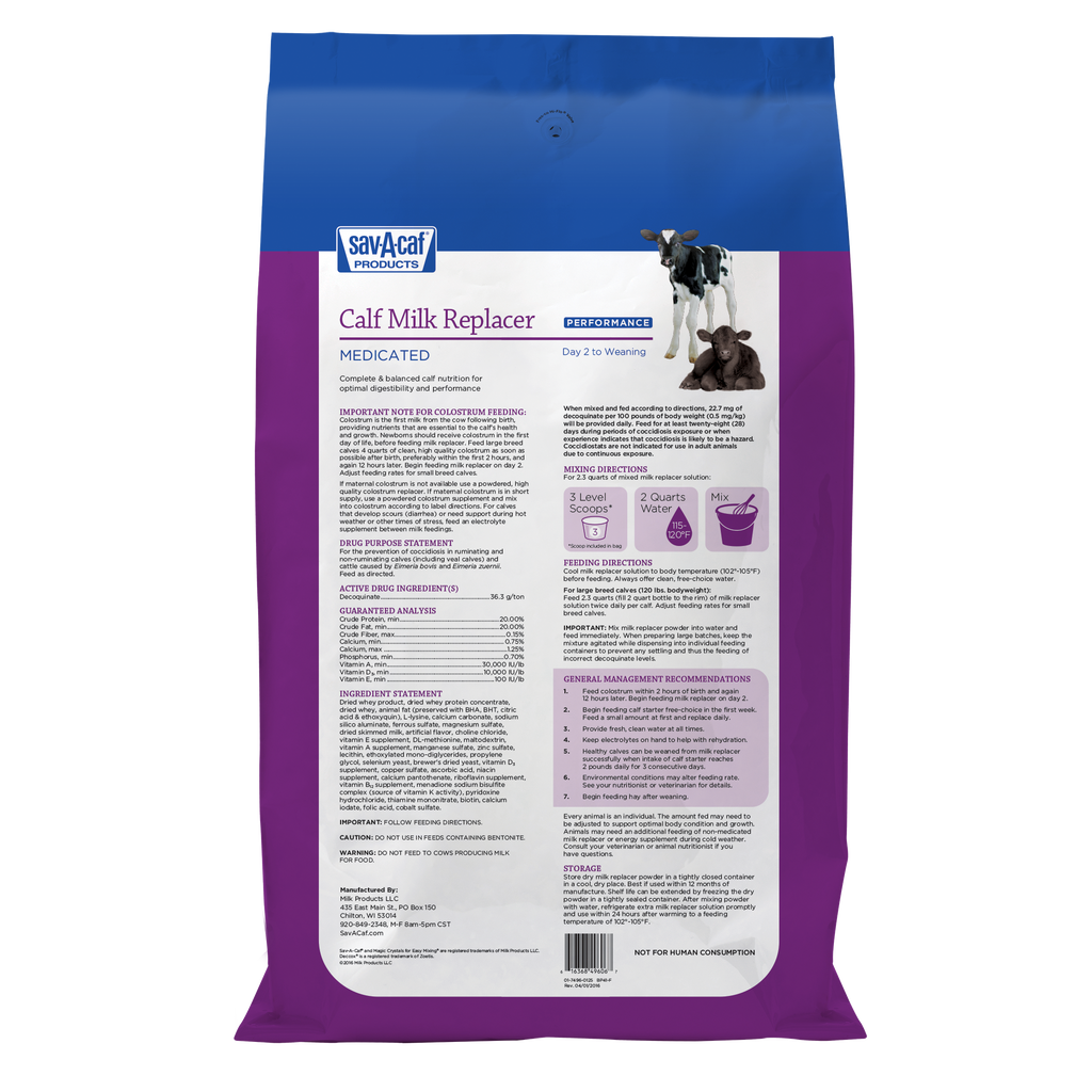 Calf Milk Replacer | Performance | Sav-A-Caf®